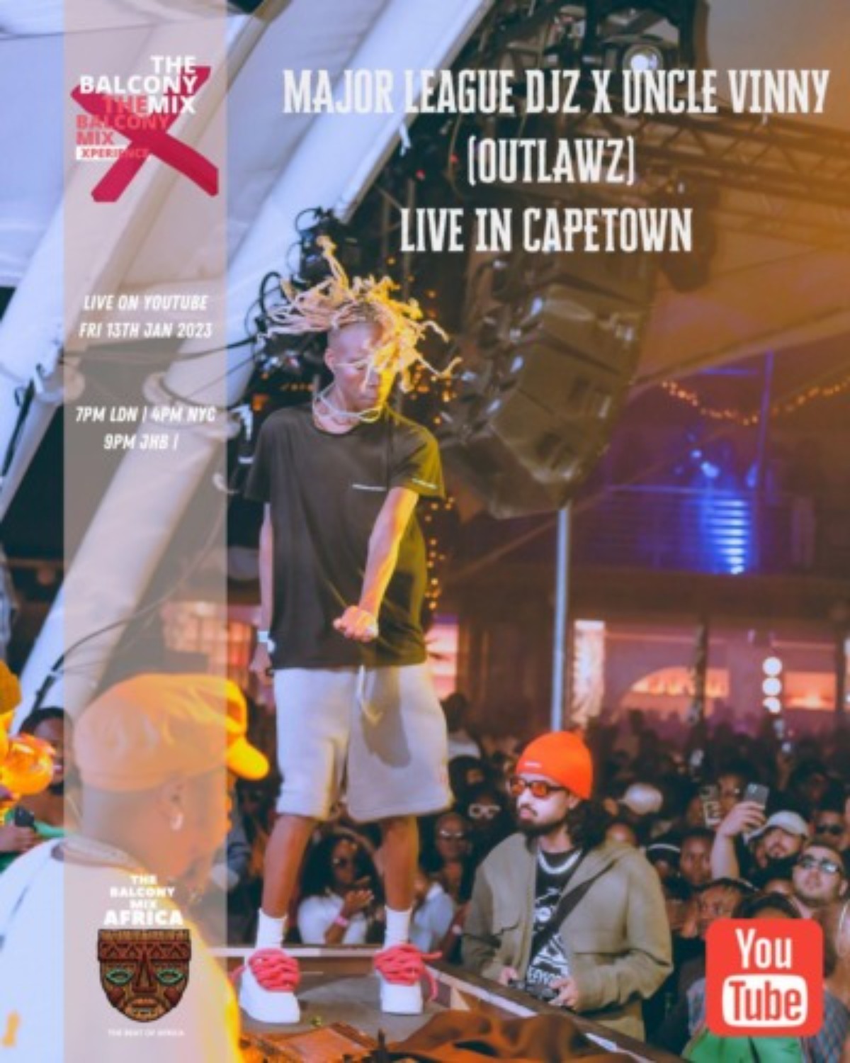 Major League DJz – Amapiano Balcony Mix Live at Cabo Beach Cape Town ...
